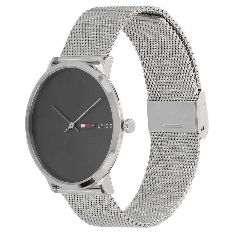 Buy Online Tommy Hilfiger Quartz Analog Grey Dial Metal Strap Watch for ...