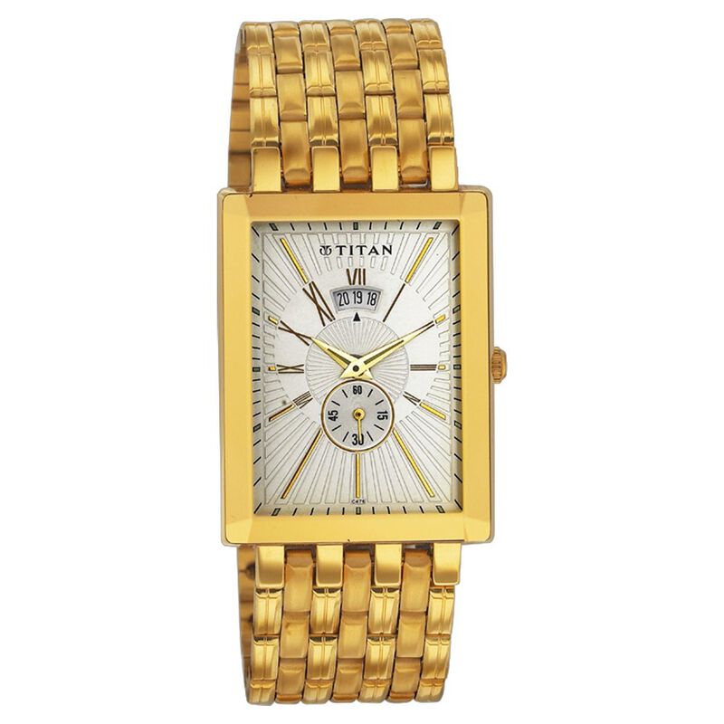 Buy Online Titan Quartz Analog with Date Silver Dial Watch for Men ...