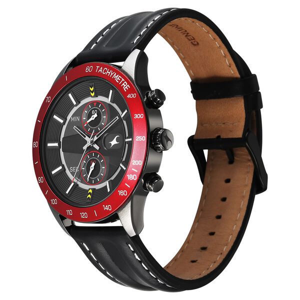 Buy Online Fastrack Overdrive Quartz Chronograph Tachymeter Grey Dial ...