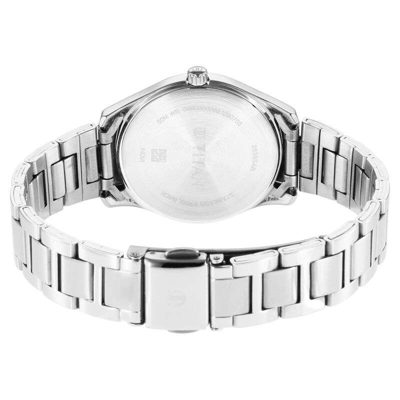 Buy Online Titan Trendsetters Blue Dial Analog Stainless Steel Strap ...