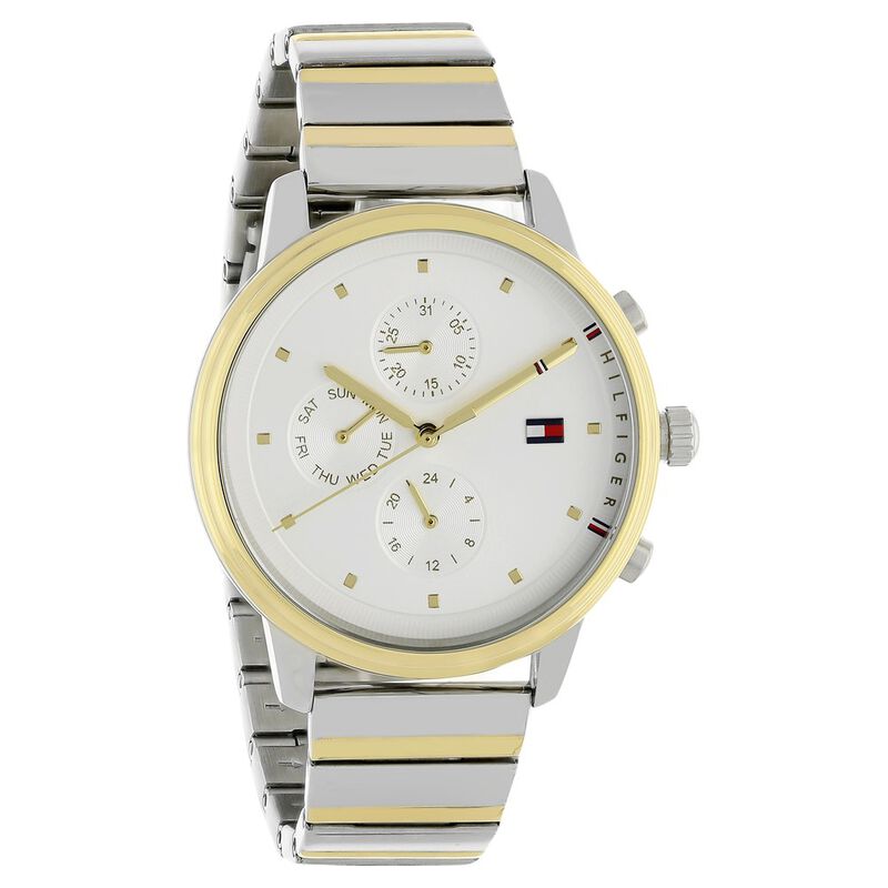 Buy Online Tommy Hilfiger Quartz Multifunction White Dial Stainless ...