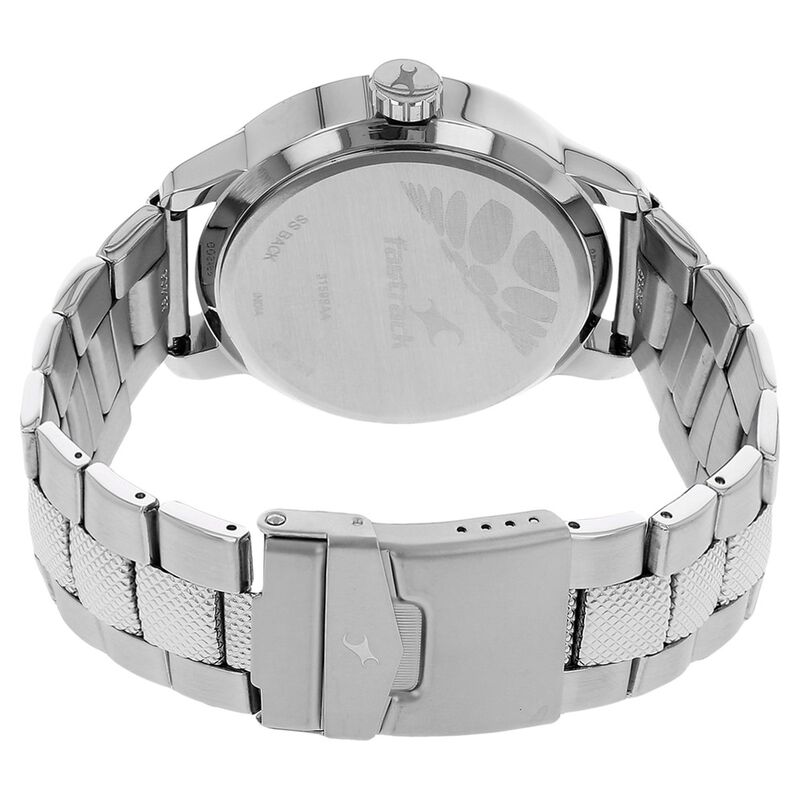 Buy Online Fastrack Motorheads Quartz Analog Grey Dial Stainless Steel ...