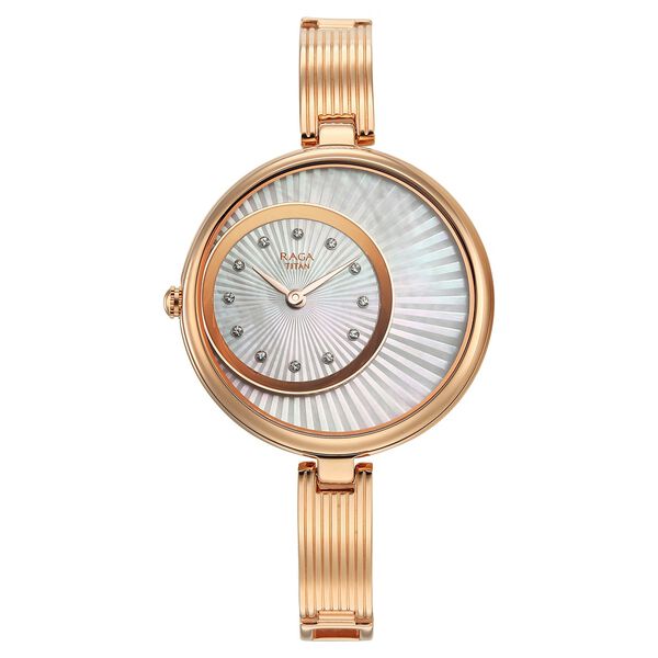 Buy Online Titan Raga Power Pearls Quartz Analog Mother of Pearl Dial ...