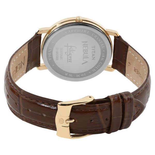 Buy Online Titan Nebula Filigree Quartz Analog 18 Karat Solid Gold ...