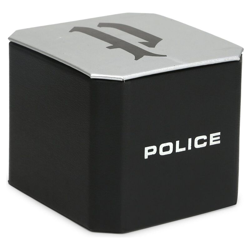 Buy Online Police Quartz Chronograph Blue Dial Leather Strap Watch for ...