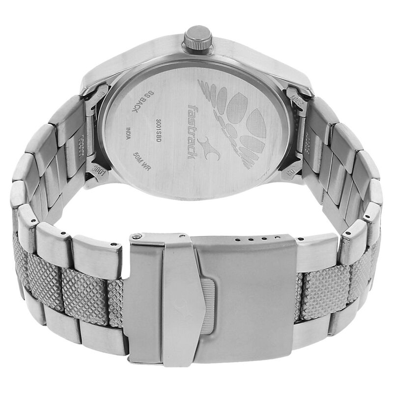 Buy Online Fastrack Quartz Analog Black Dial Stainless Steel Strap ...