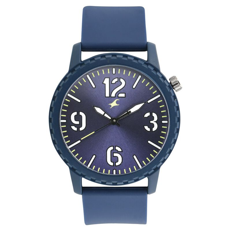 Buy Online Fastrack Quartz Analog Blue Dial Strap Watch for Unisex ...
