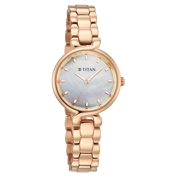 Buy Online Titan Workday Edit Quartz Analog Mother Of Pearl Dial Rose ...