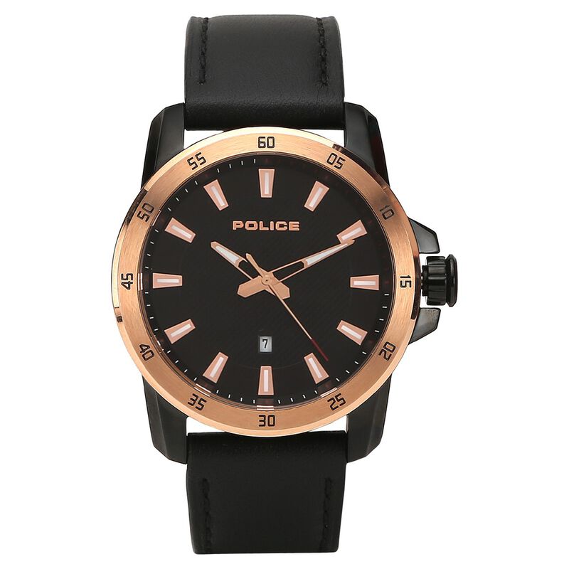 Buy Online Police Analog Black Dial Watch for Men - ndpl15526jsbr02w ...