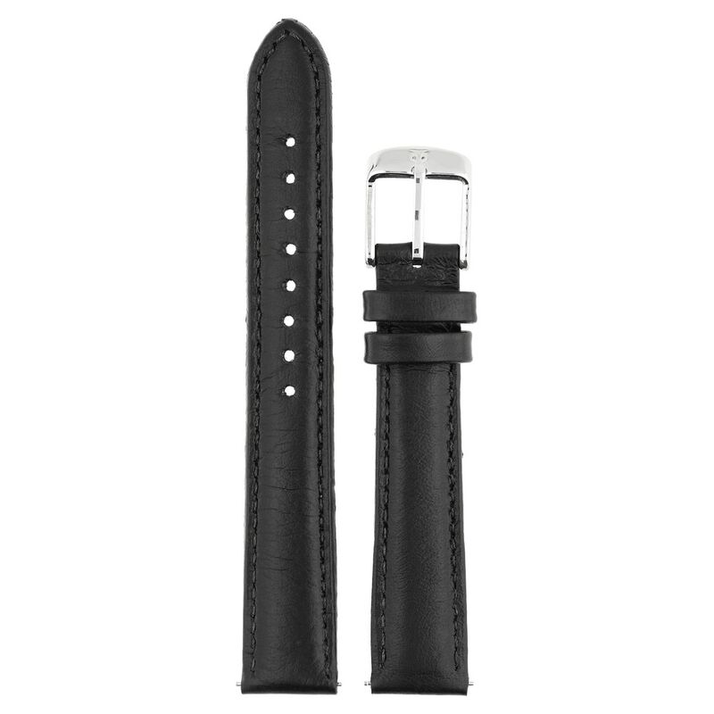 Buy Online 16 mm Black Genuine Leather Strap for Women - nf101015016sq ...