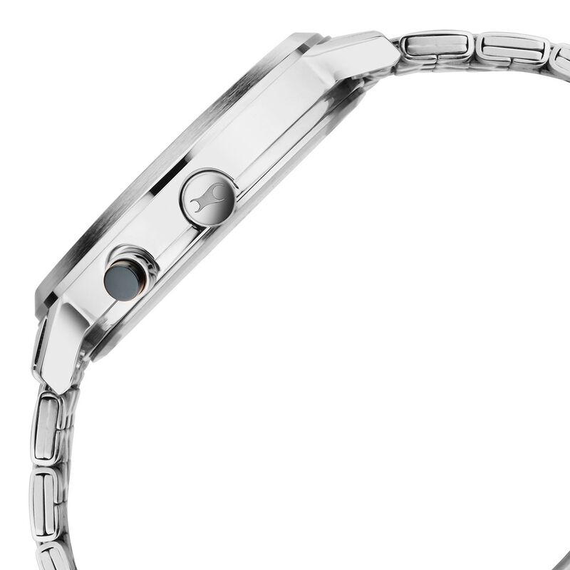 Buy Online Fastrack Tick Tock Quartz Analog Blue dial Metal Strap Watch ...