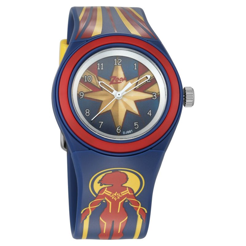 Buy Online Zoop By Titan Quartz Analog Blue Dial PU Strap Watch for ...