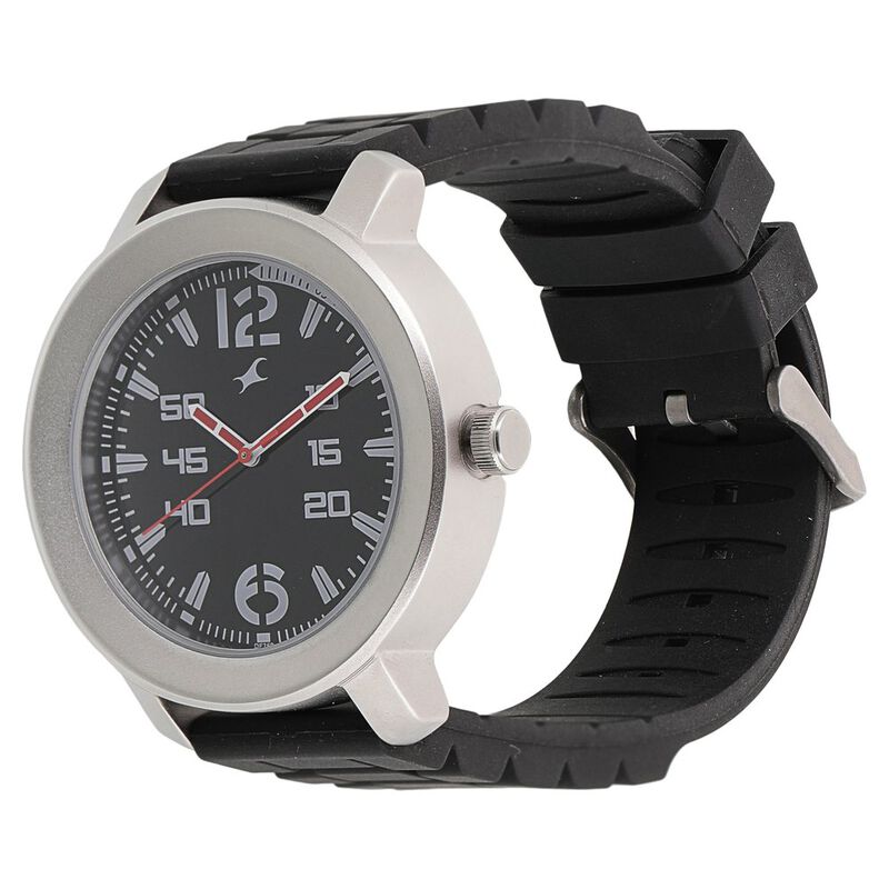 Buy Online Fastrack Quartz Analog Black Dial Plastic Strap Watch for ...