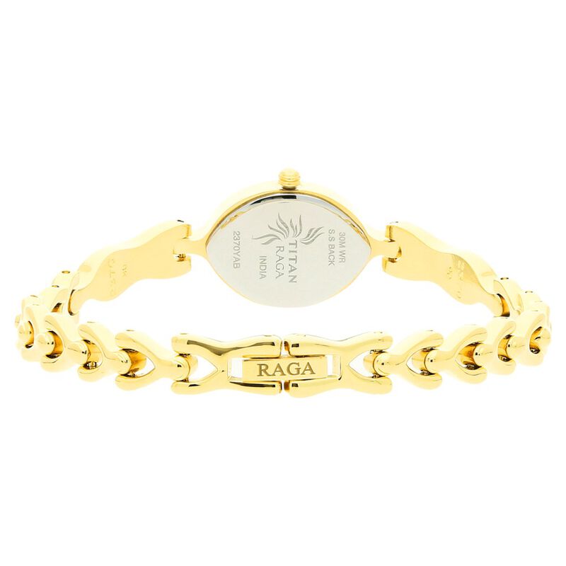 Buy Online Titan Raga White Dial Women Watch With Metal Strap ...