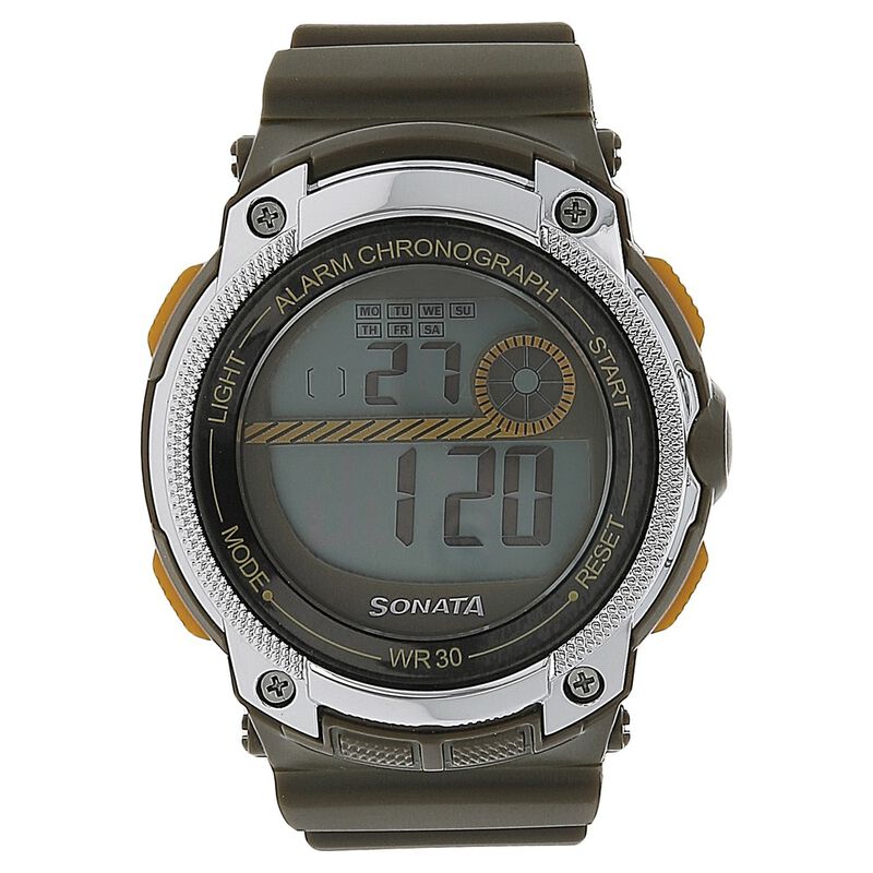 Buy Online SF Digital Dial Grey Plastic Strap Watch for Men ...