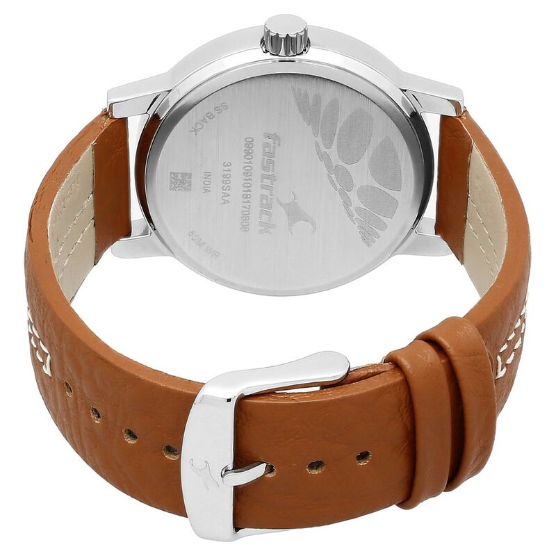 Buy Online Fastrack Road Trip Quartz Analog Blue Dial Leather Strap ...