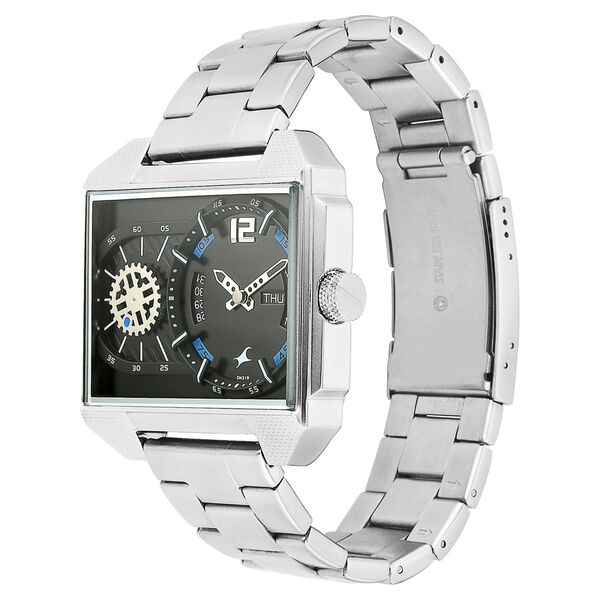 Buy Online Fastrack Fastfit Quartz Analog with Day and Date Black Dial ...