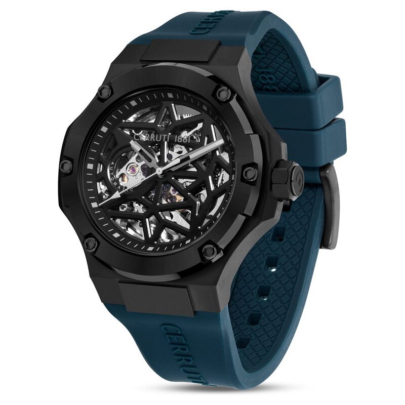 Buy Online Cerruti 1881 Black Dial Silicone Strap Watch for Men ...