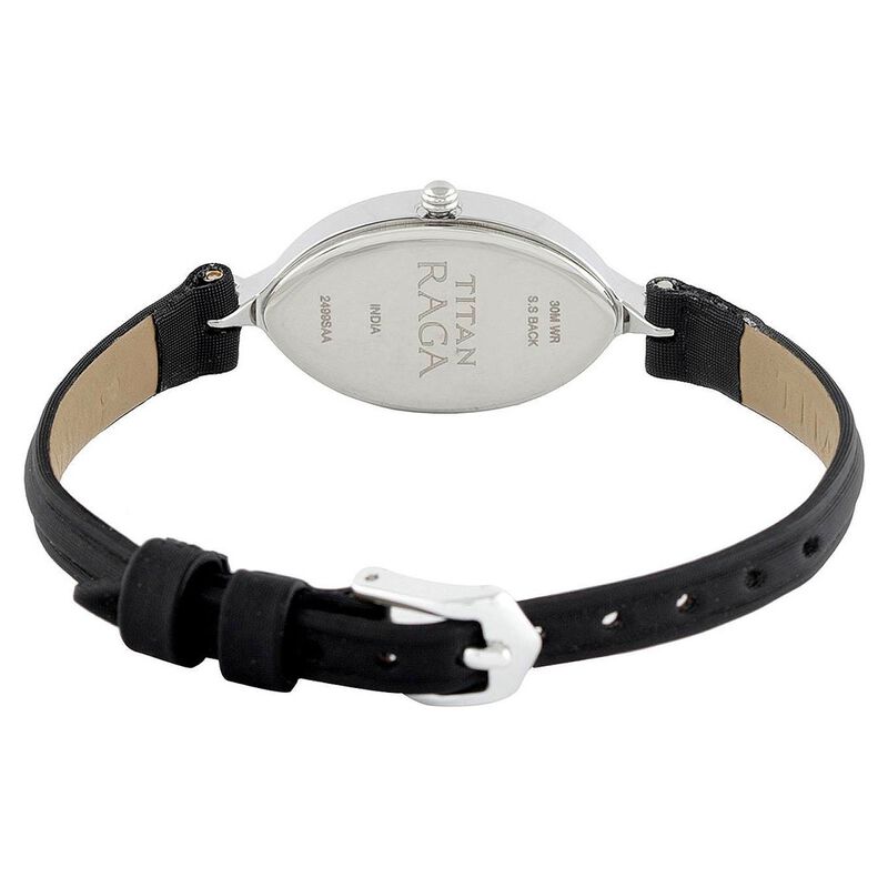 Buy Online Titan Raga Blue Dial Analog Leather Strap watch for Women ...