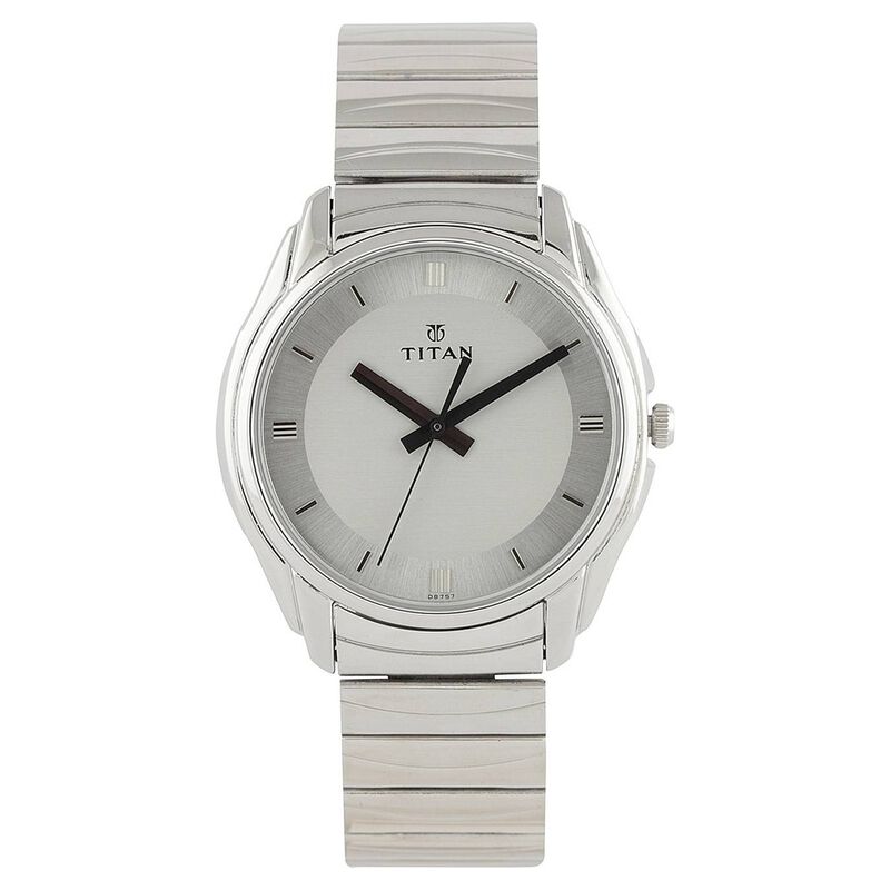 Buy Online Titan Quartz Analog Silver Dial Watch for Men - ne1578sm01c ...