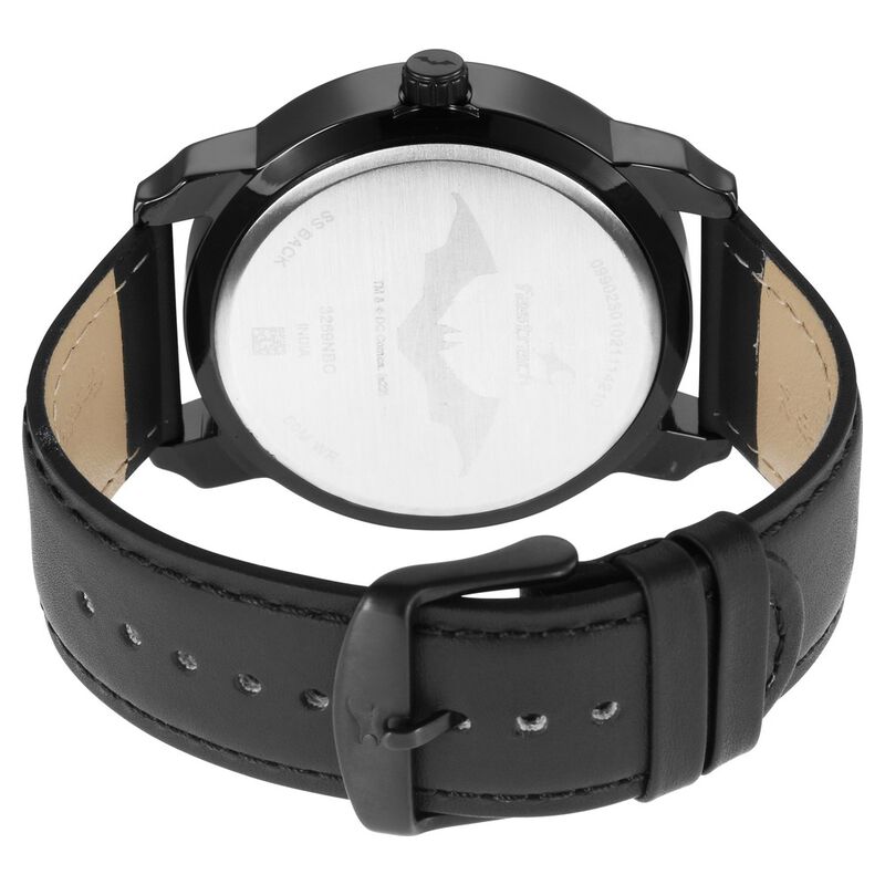 Buy Online Fastrack Batman Quartz Analog Black Dial Leather Strap Watch ...