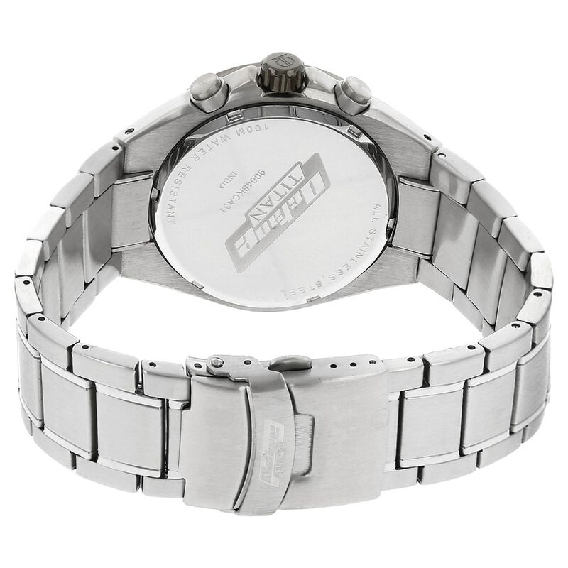 Buy Online Titan Octane Chrono Silver Dial Stainless Steel Strap watch ...