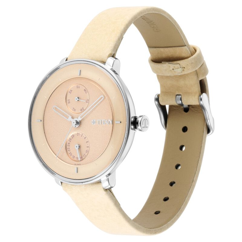 Buy Online Titan Pastel Dreams Quartz Analog Leather Strap watch for ...