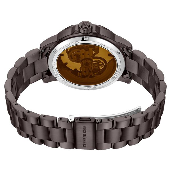 Buy Online Kenneth Cole Automatic Brown Dial Stainless Steel Strap ...