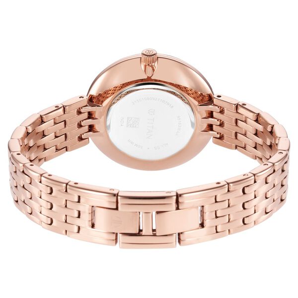 Buy Online Titan Purple Unending Beauty Rose Gold Dial Women Watch With ...