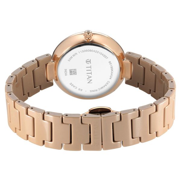 Buy Online Titan Purple Ceramics Pink Dial Analog Ceramic Strap watch ...