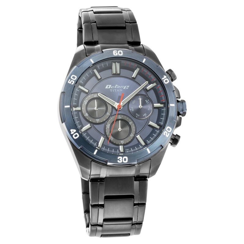 Buy Online Titan Chronograph Silver Dial Quartz Stainless Steel Strap ...