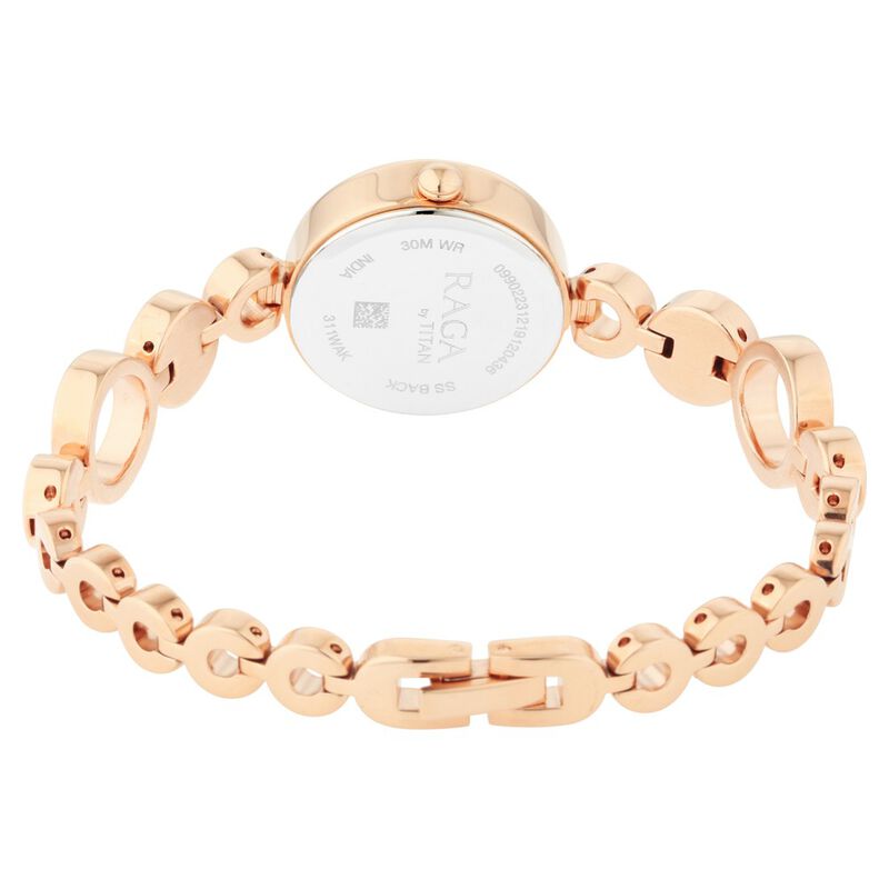 Buy Online Titan Raga Mother of Pearl Dial Women Watch With Metal Strap ...
