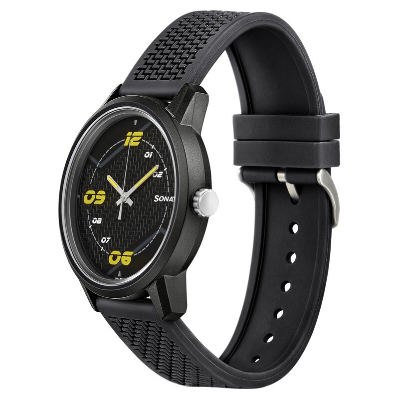 Buy Online Sonata Quartz Analog PU Strap Watch for Men - np77085pp13w ...