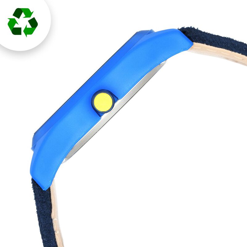 Buy Online Fastrack Revibe Quartz Multifunction Blue Dial Fabric Strap ...