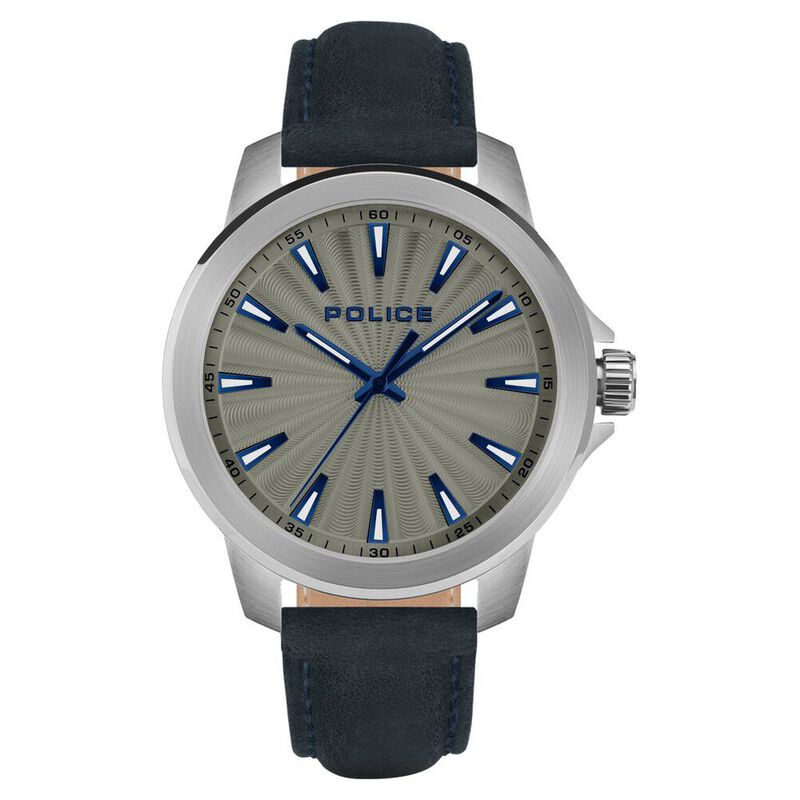 Buy Online Police Grey Dial Blue Strap Analog Watch for Men ...