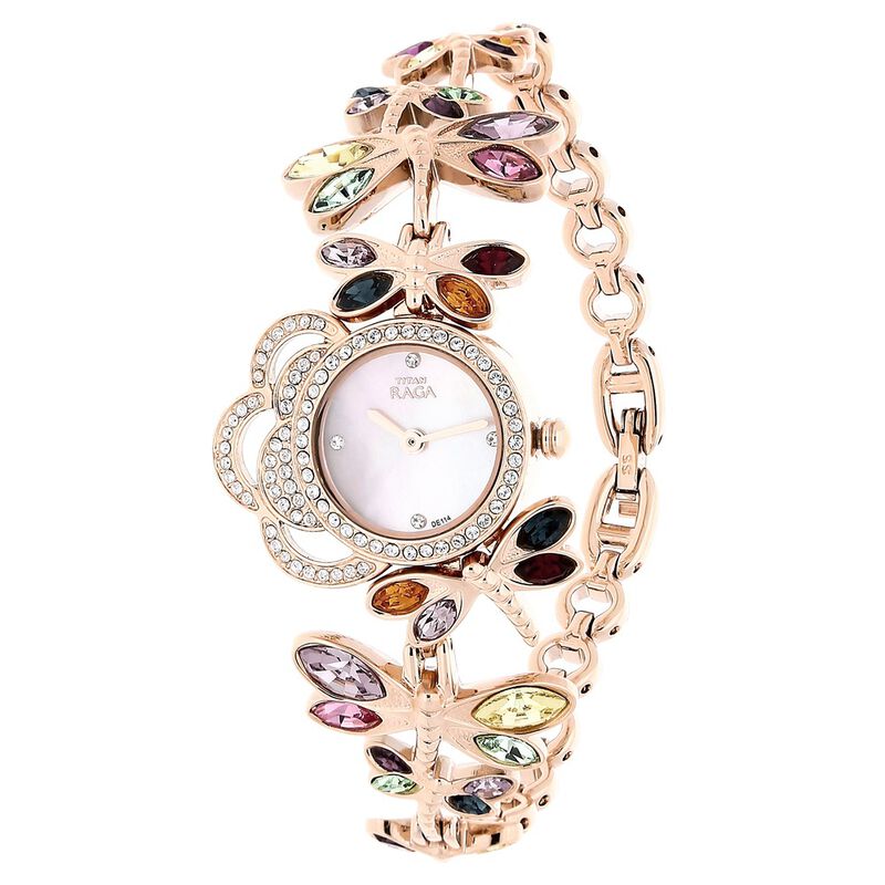 Buy Online Titan Raga Garden Of Eden Mother of Pearl Dial Women Watch ...