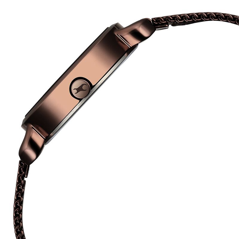 Buy Online Fastrack Pulse Quartz Analog Brown Dial Stainless Steel ...