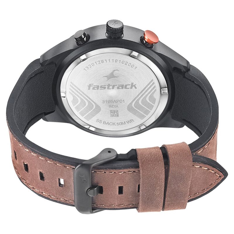 Buy Online Fastrack All Nighters Quartz Multifunction Black Dial ...