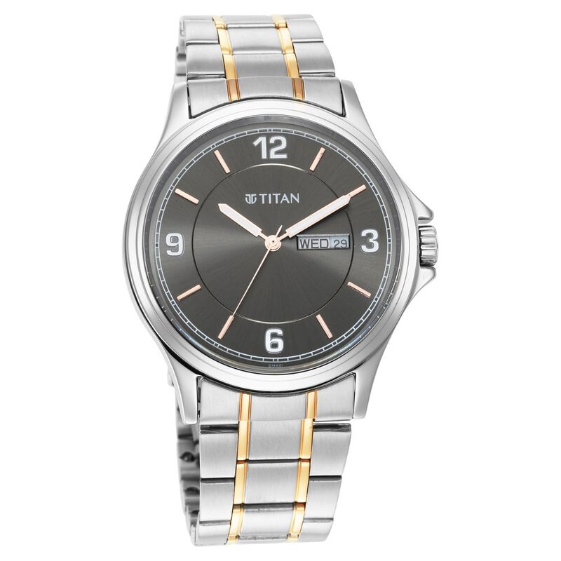 Buy Online Titan Trendsetters Anthracite Dial Analog Stainless Steel ...