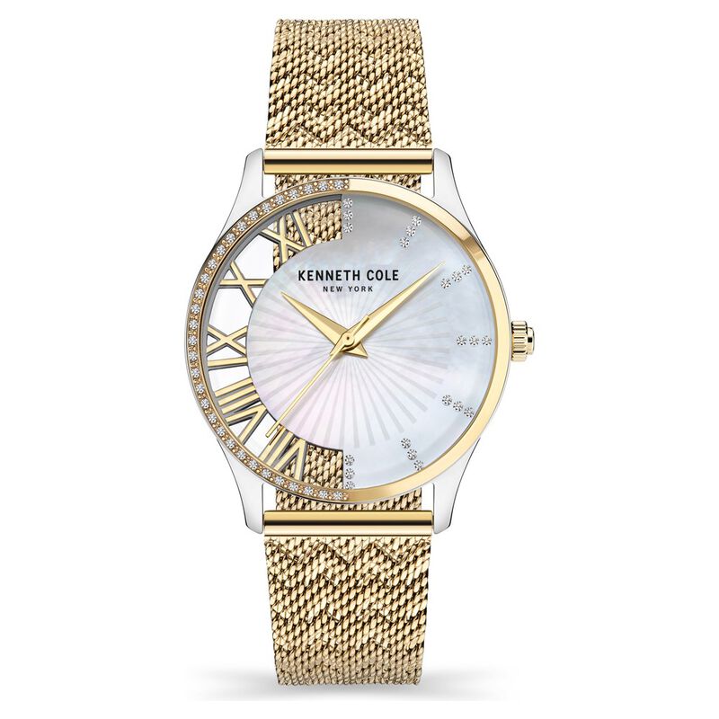 Buy Online Kenneth Cole Quartz Analog Mother Of Pearl Dial Stainless