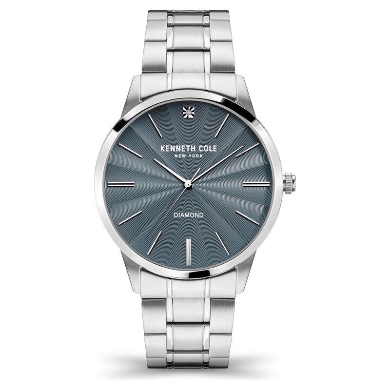 Buy Online Kenneth Cole Blue Dial Stainless Steel Strap Watch For Men ...