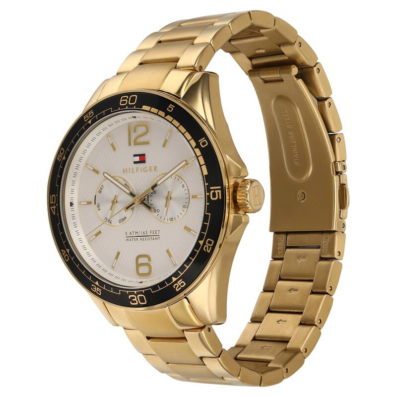 Buy Online Tommy Hilfiger Quartz Multifunction Silver Dial Stainless ...