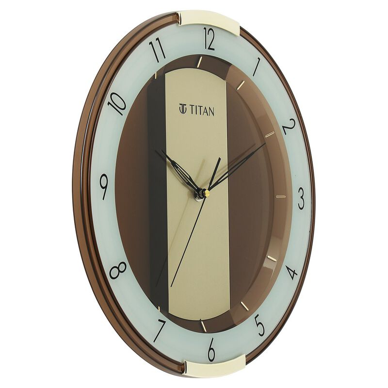 Buy Online Titan Contemporary Multicoloured Wall Clock with a partly ...