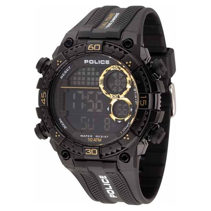 Buy Online Police Digital Dial Black Rubber Strap Watch for Men ...