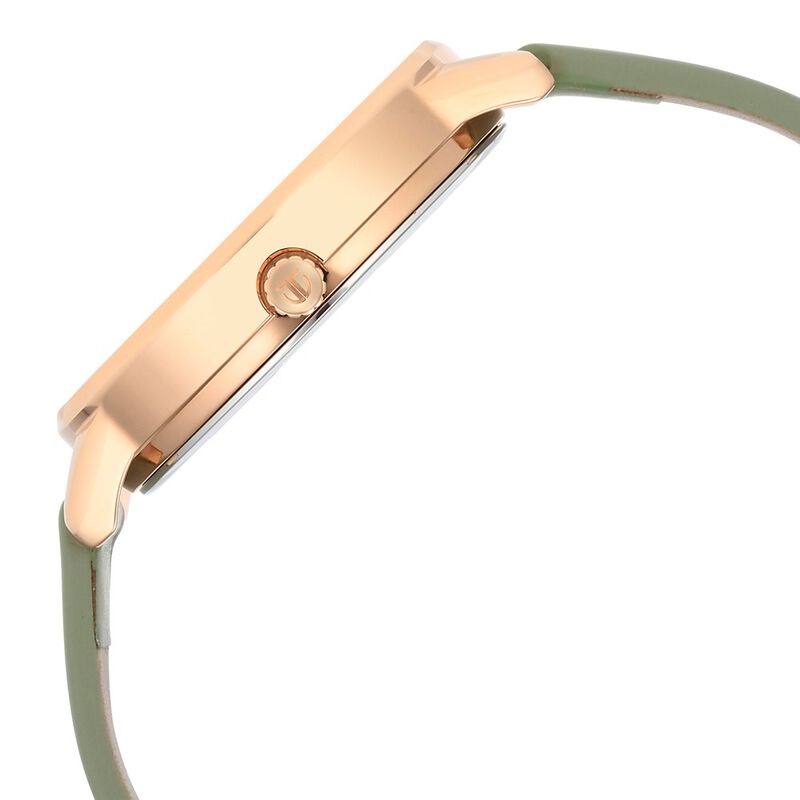 Buy Online Titan Neo Green Dial Analog Leather Strap Watch for Women ...