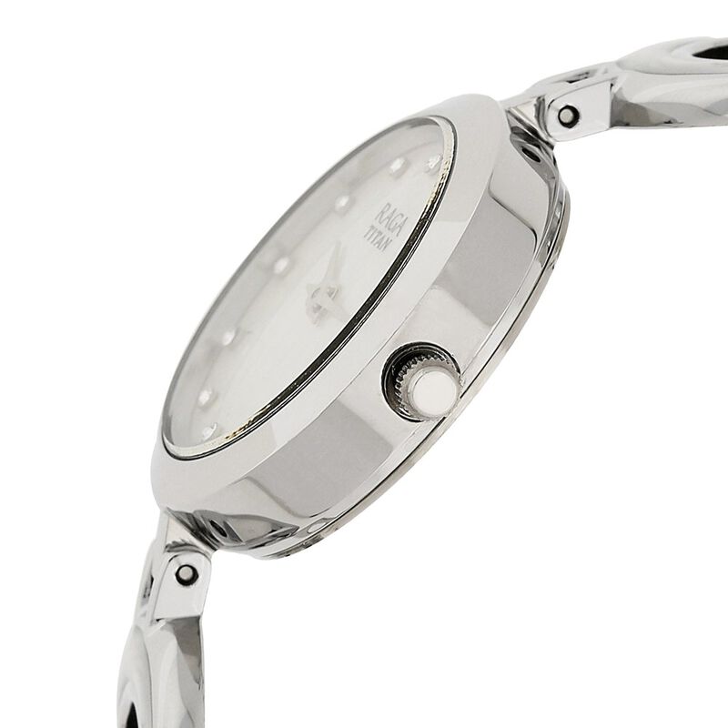 Buy Online Titan Raga Moonlight Mother of Pearl Dial Women Watch With ...