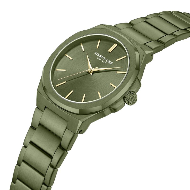 Buy Online Kenneth Cole Kenneth Cole Quartz Analog Green Dial With ...