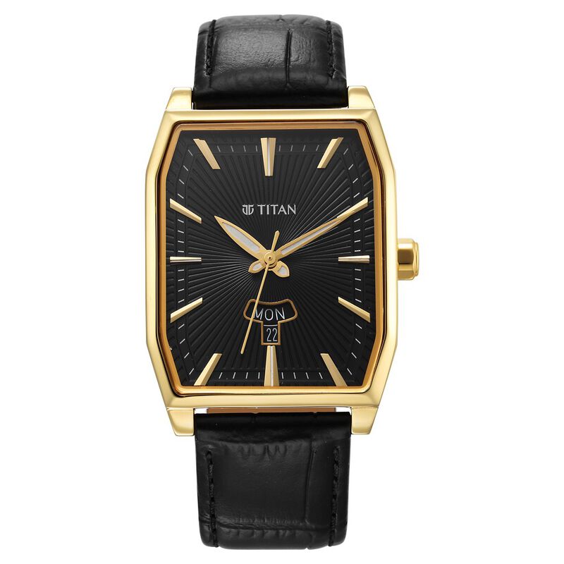 Buy Online Titan Regalia Opulent Analog with Day and Date Black Dial ...