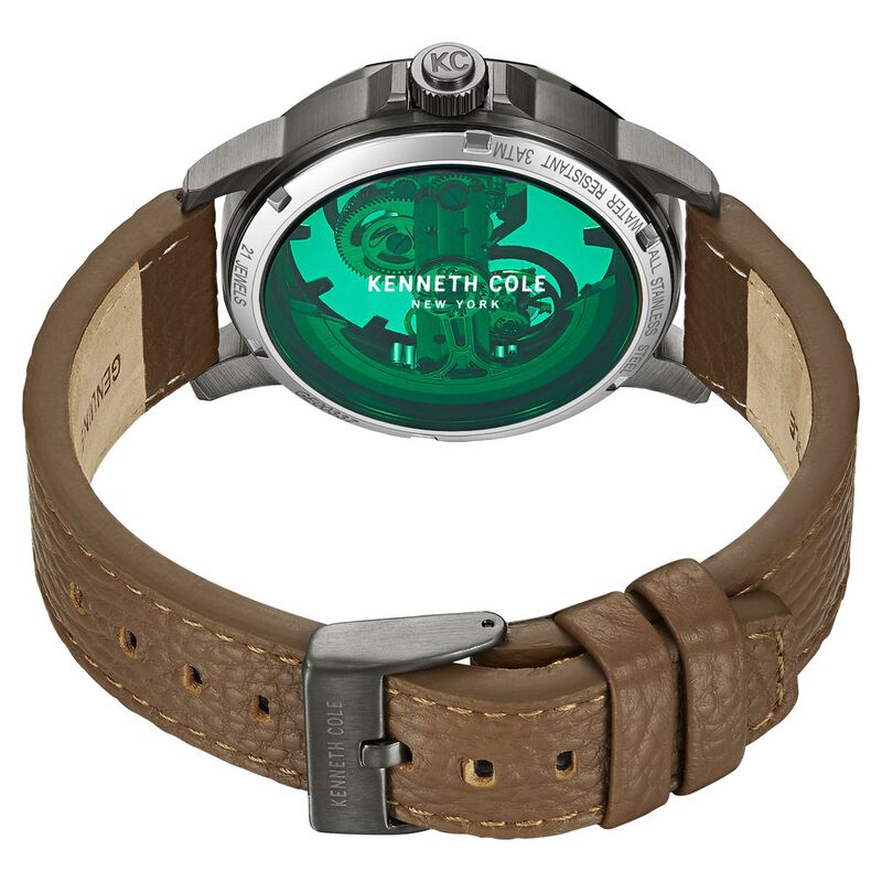 Buy Online Kenneth Cole Automatic Green Dial Stainless Steel Strap ...