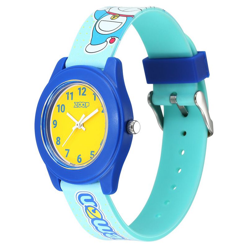Buy Online Zoop By Titan Doraemon Quartz Analog Yellow Dial ...